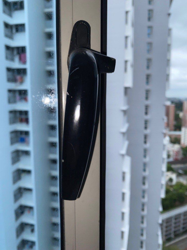 HDB Window Handle Black, Furniture & Home Living, Home Improvement ...