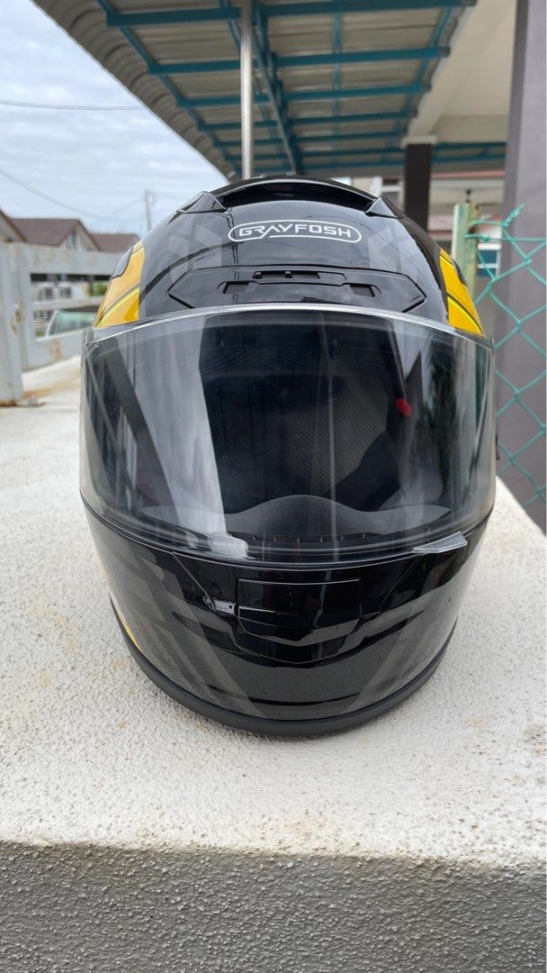 Helmet Full Face - Grayfosh, Motorbikes on Carousell