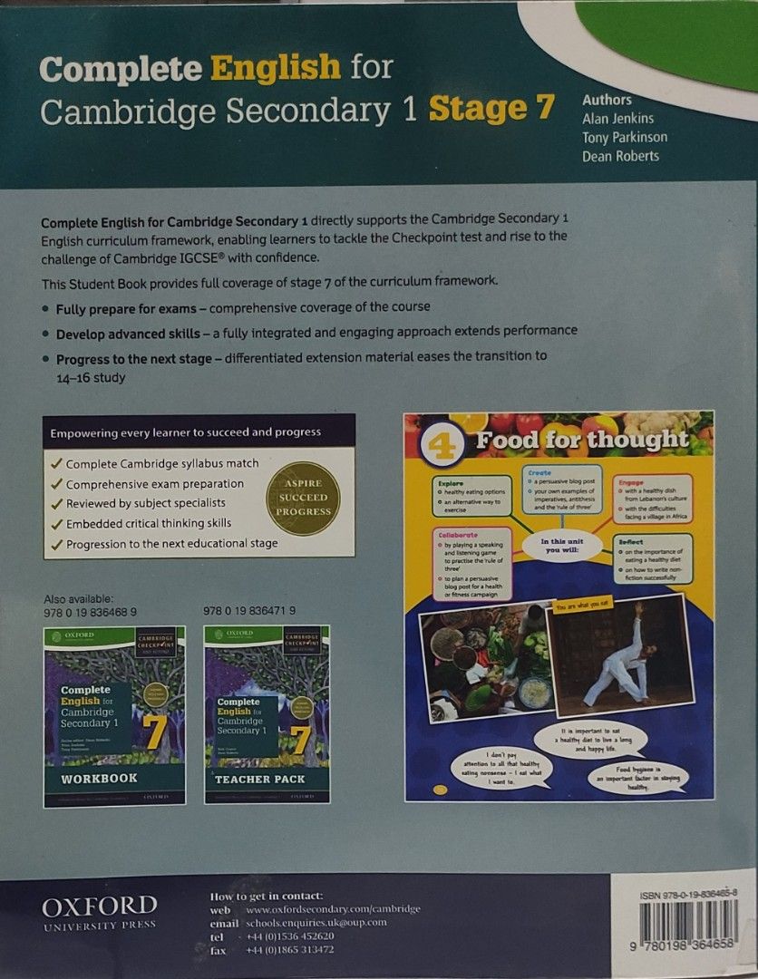 IGCSE ENGLISH TEXT BOOK YEAR 7@OXFORD, Hobbies & Toys, Books ...