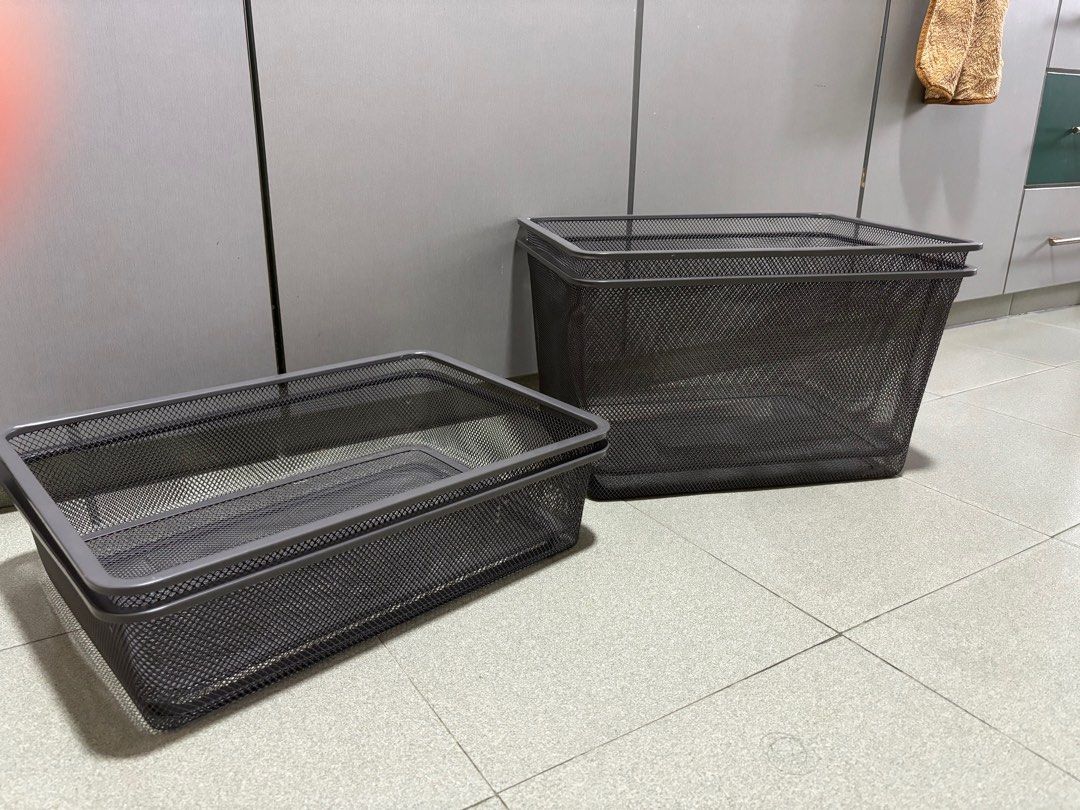 Ikea Trofast Storage Mesh Boxes, Furniture & Home Living, Home ...