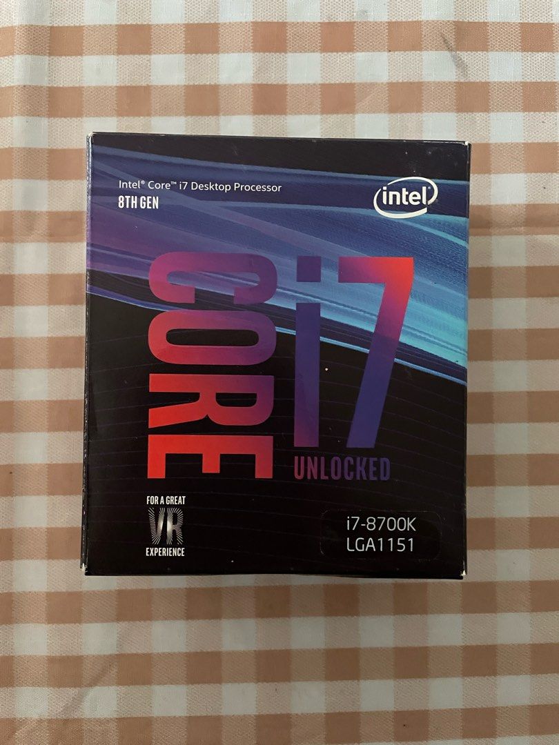 Intel i7-8700k Processor, Computers & Tech, Parts & Accessories ...