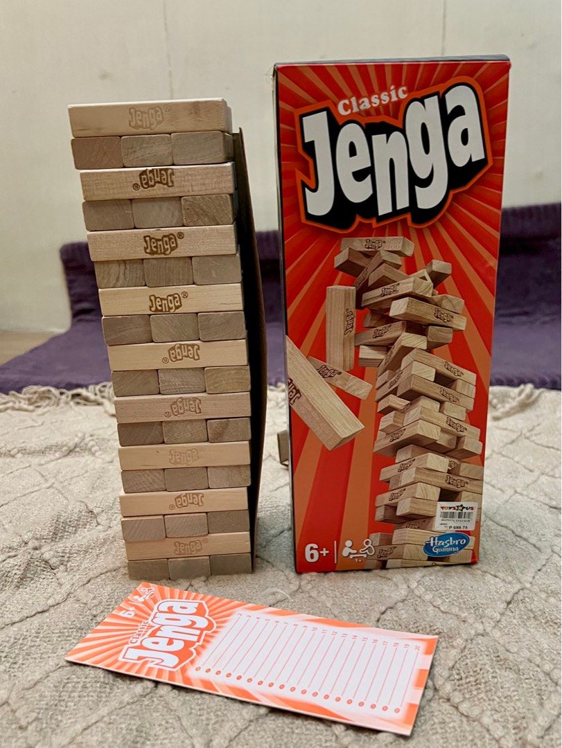 Jenga classic -Hasbro Gaming Classic Jenga, Hobbies & Toys, Toys ...