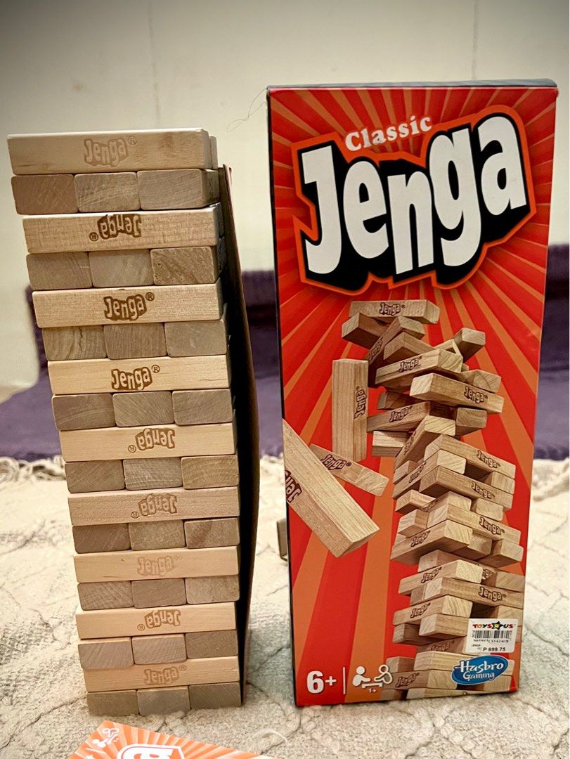 Jenga classic -Hasbro Gaming Classic Jenga, Hobbies & Toys, Toys ...