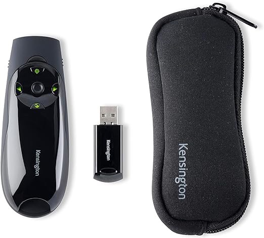 Kensington Expert Wireless Presenter with Green Laser Pointer and ...