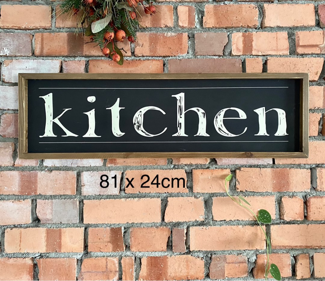Kitchen signage plaque, Furniture & Home Living, Home Decor, Wall Decor ...