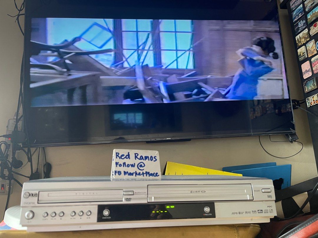 LG DVD VHS VCR combo player recorder 220v FREE orig DVD movie FREE AV ...