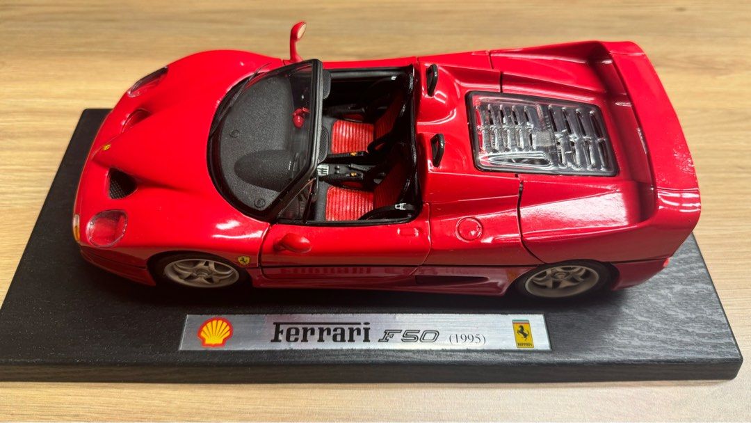 Maisto Ferrari F50 shell collezione 法拉利模型, 興趣及遊戲, 收藏品及紀念品, 古董收藏 - Carousell