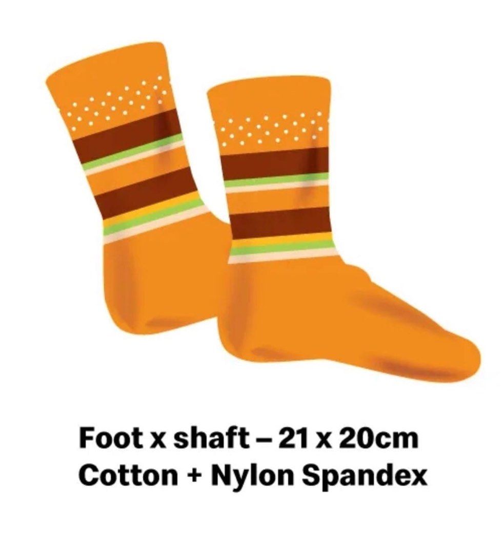McDonald’s burger socks limited edition, Women's Fashion, Watches ...