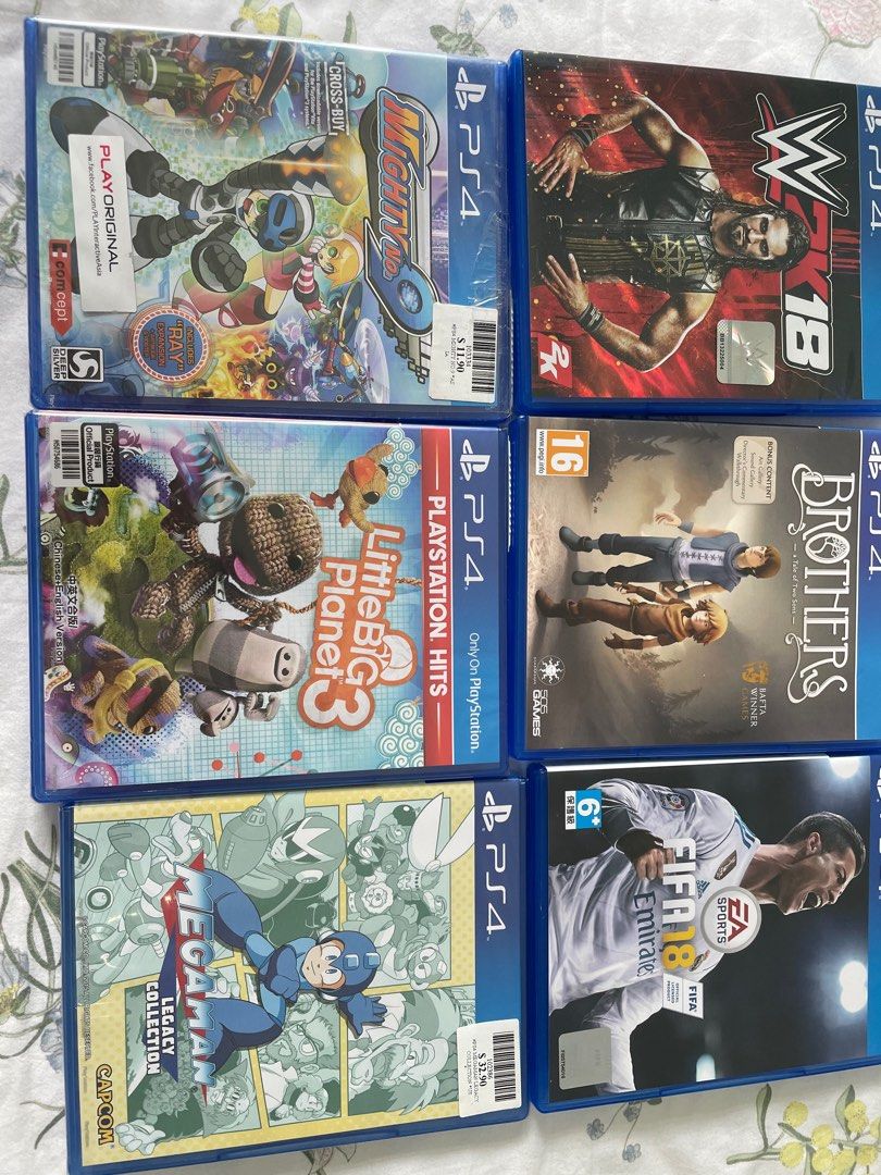 Megaman, fifa, W2K, horizon zero dawn, fifa, brothers playstation 4 ...
