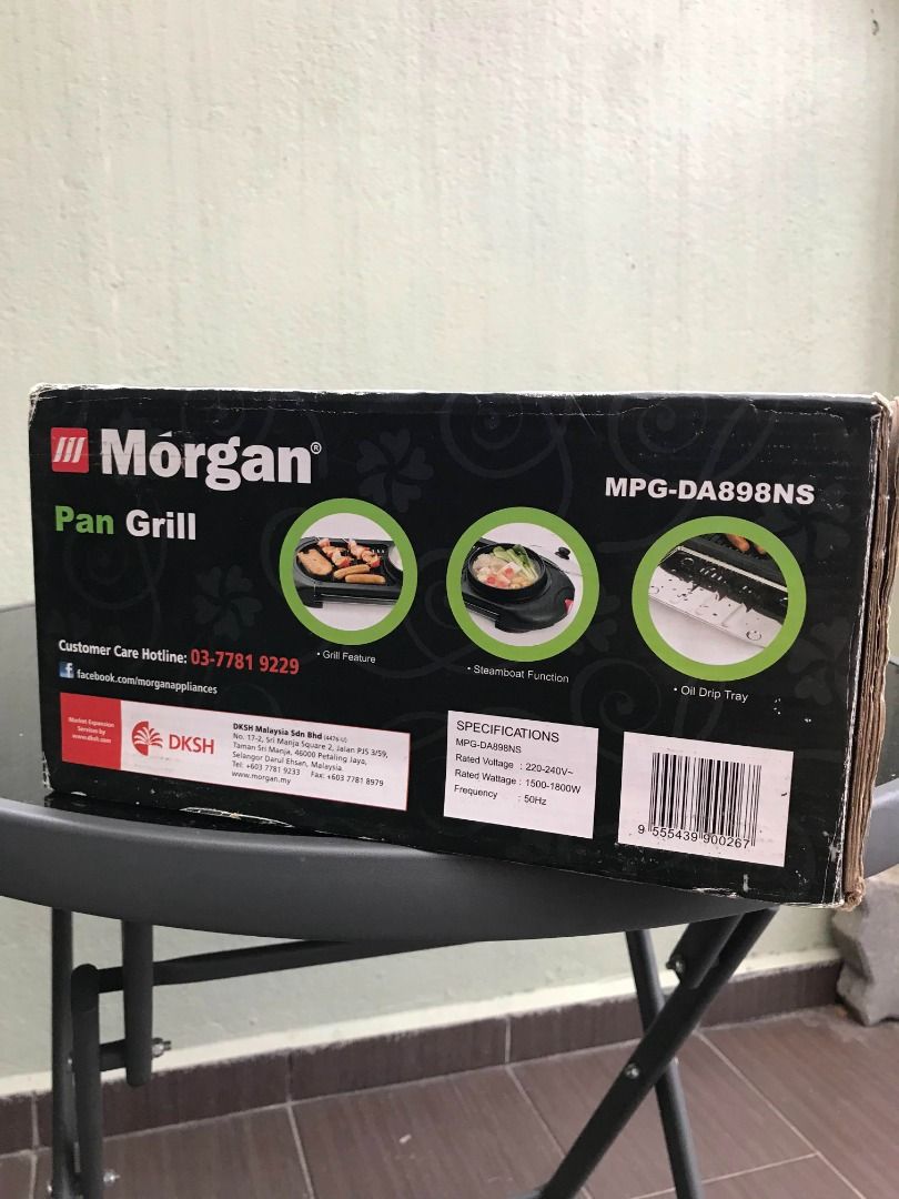 Morgan Pan Grill Non-Stick Coated, TV & Home Appliances, Kitchen ...