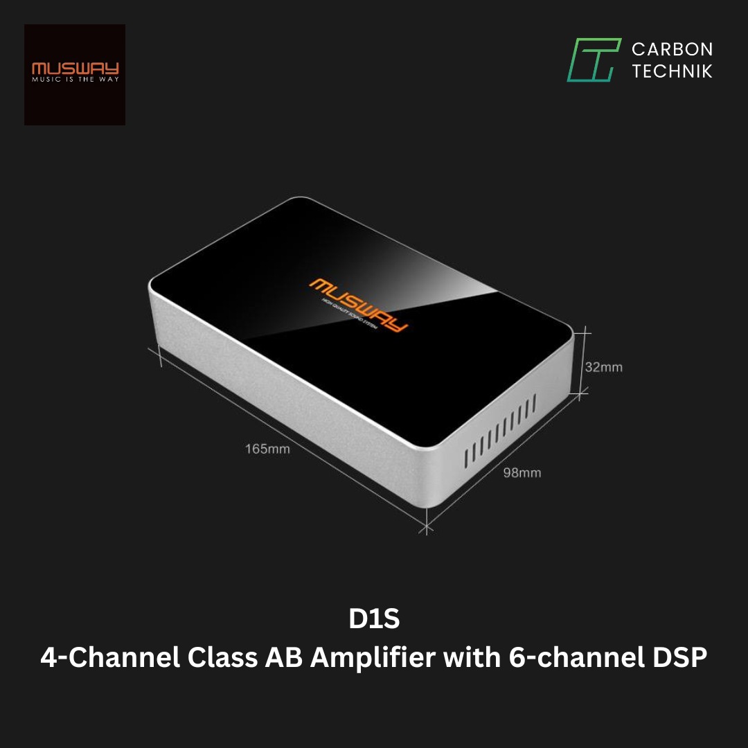 Musway D1S 4 Channel Amplifier with 6 Channel DSP, Car Accessories, Accessories on Carousell