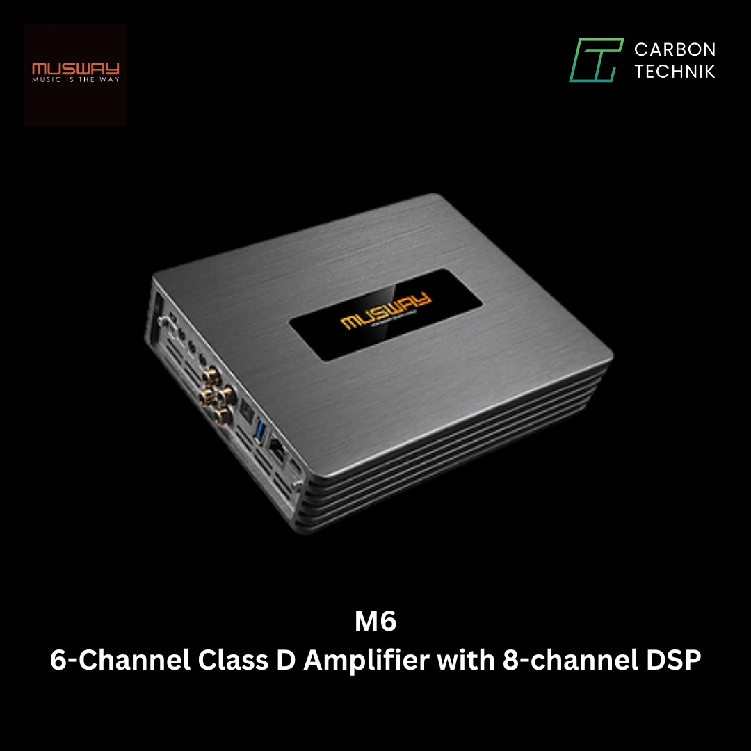Musway M6 6 Channel Amplifier with 8 Channel DSP, Car Accessories, Accessories on Carousell