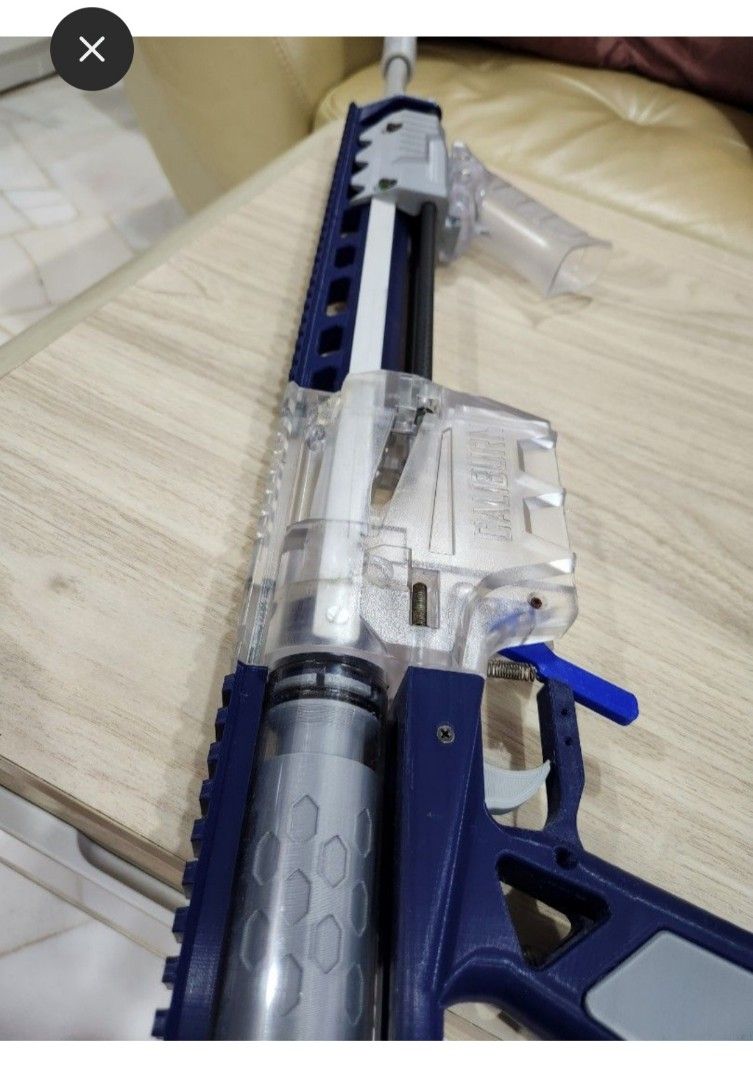 Nerf Worker Caliburn. Molded magwell, Hobbies & Toys, Toys & Games on Carousell