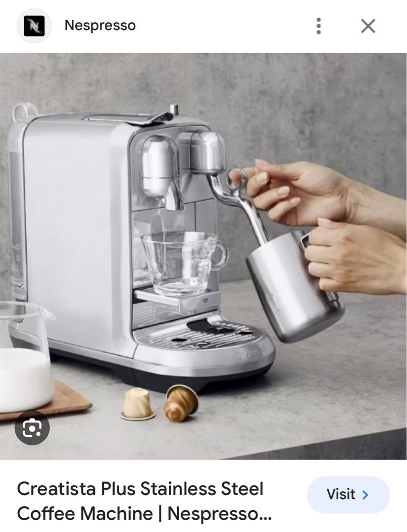 Nespresso creatista plus with capsules and descaling kit, TV & Home ...