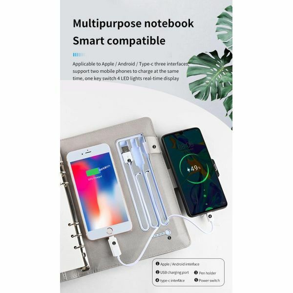 Nicard Wireless Charging and Fingerprint Business A5 Notebook/Diary ...