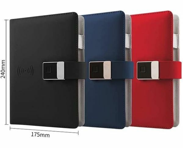 Nicard Wireless Charging and Fingerprint Business A5 Notebook/Diary ...