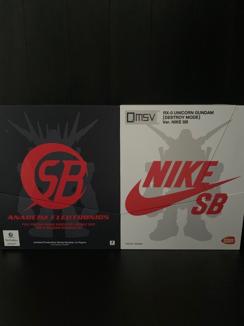 Nike SB X Bandai Gundam Unicorn Action Figure (Set of 2), Hobbies ...