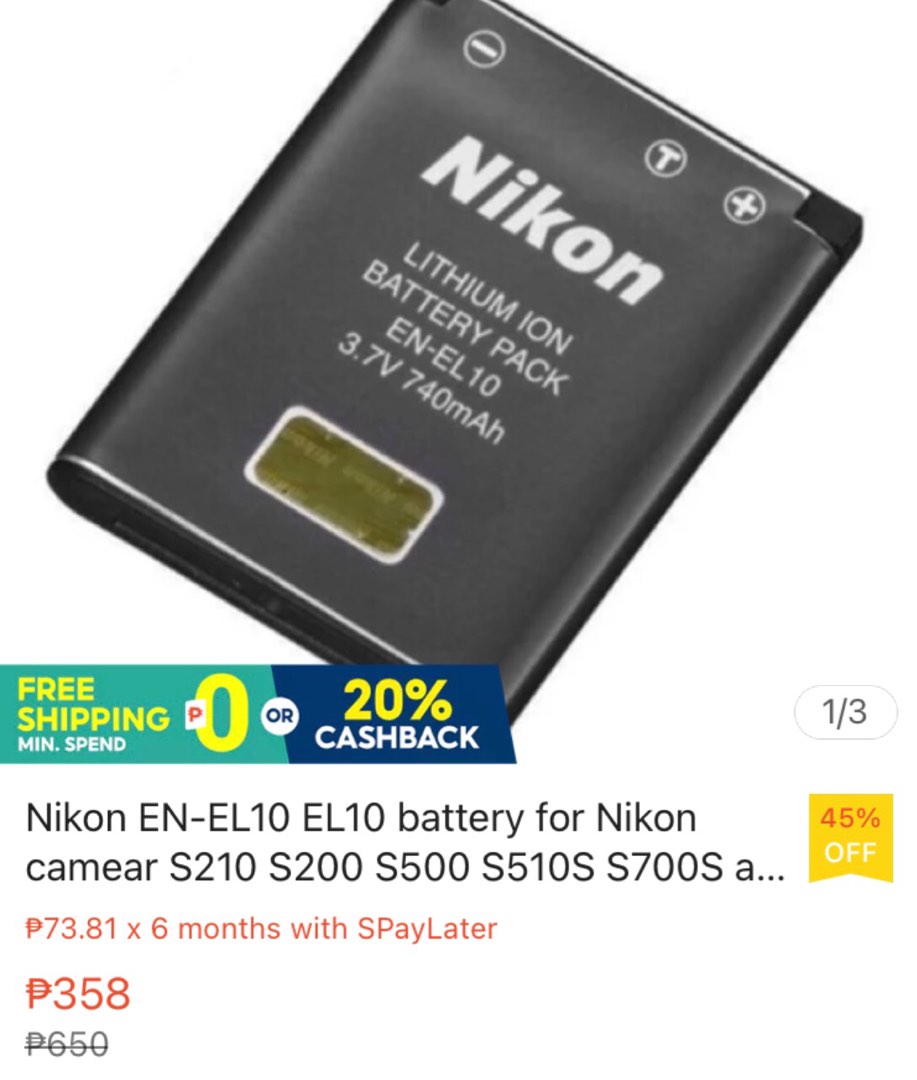 NIKON DIGICAM BATTERY PACK AND CHARGER, Photography, Cameras on Carousell