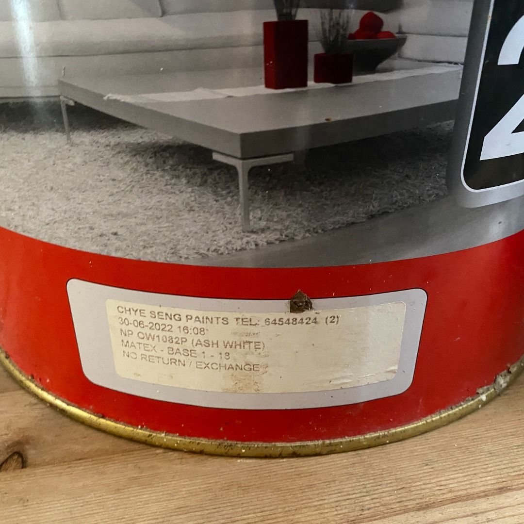 Nippon paints - Whispering White, Ash White and Blue Swirl, Furniture ...