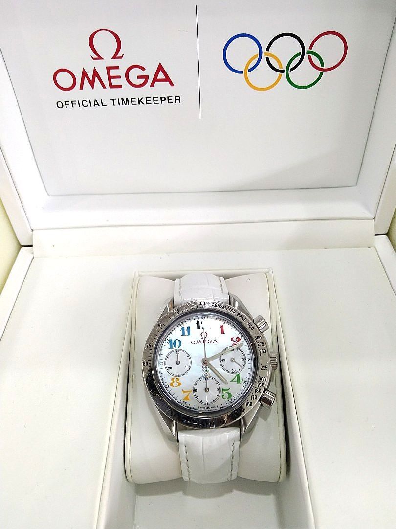 Omega speedometer reduced Olympic edition, Luxury, Watches on Carousell