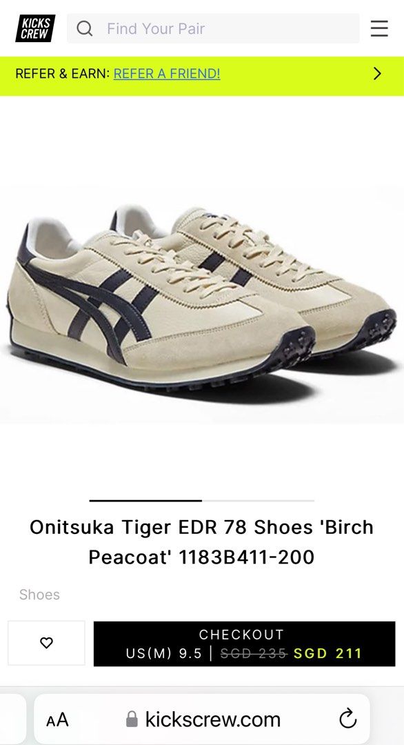 Onitsuka Tiger EDR78, Men's Fashion, Footwear, Sneakers on Carousell