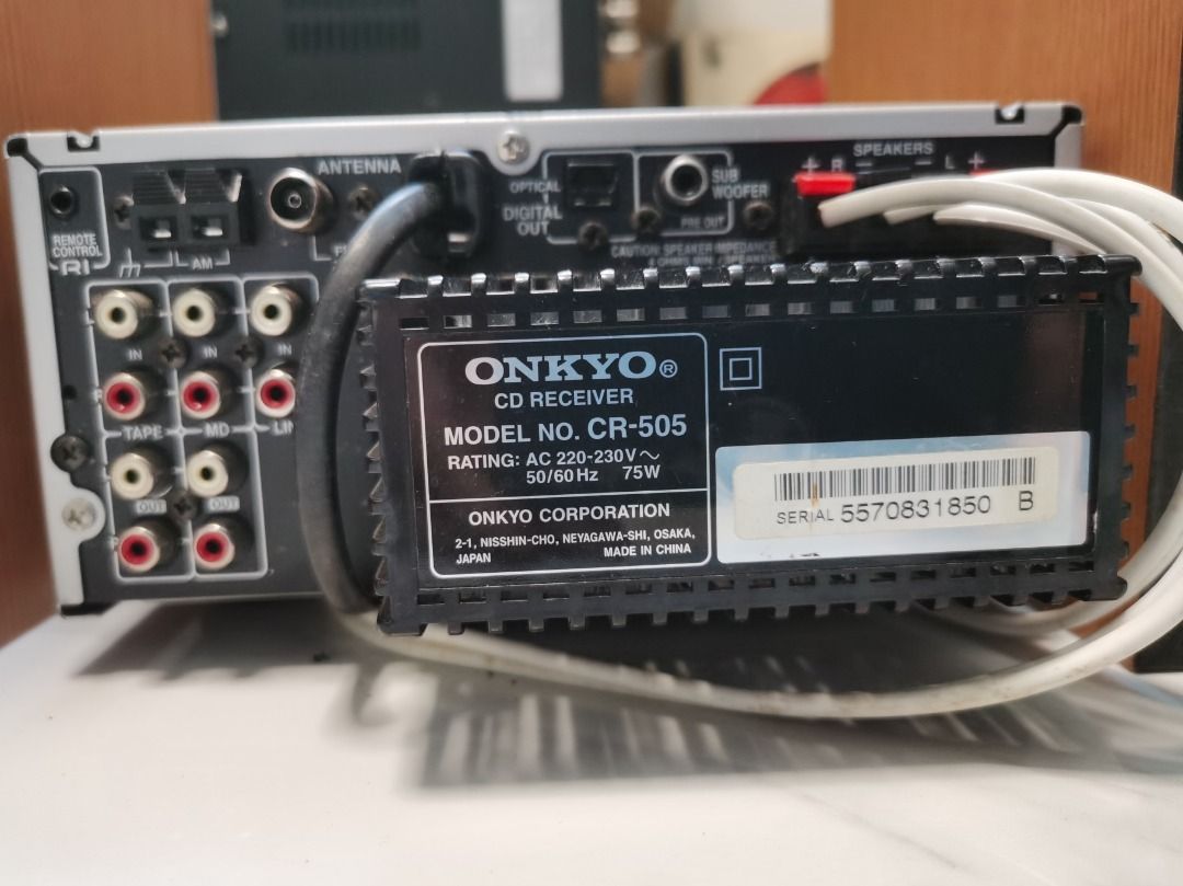 Onkyo CD RECEIVER MODEL CR-505, 音響器材, Soundbar、揚聲器、藍牙喇叭、耳擴 - Carousell