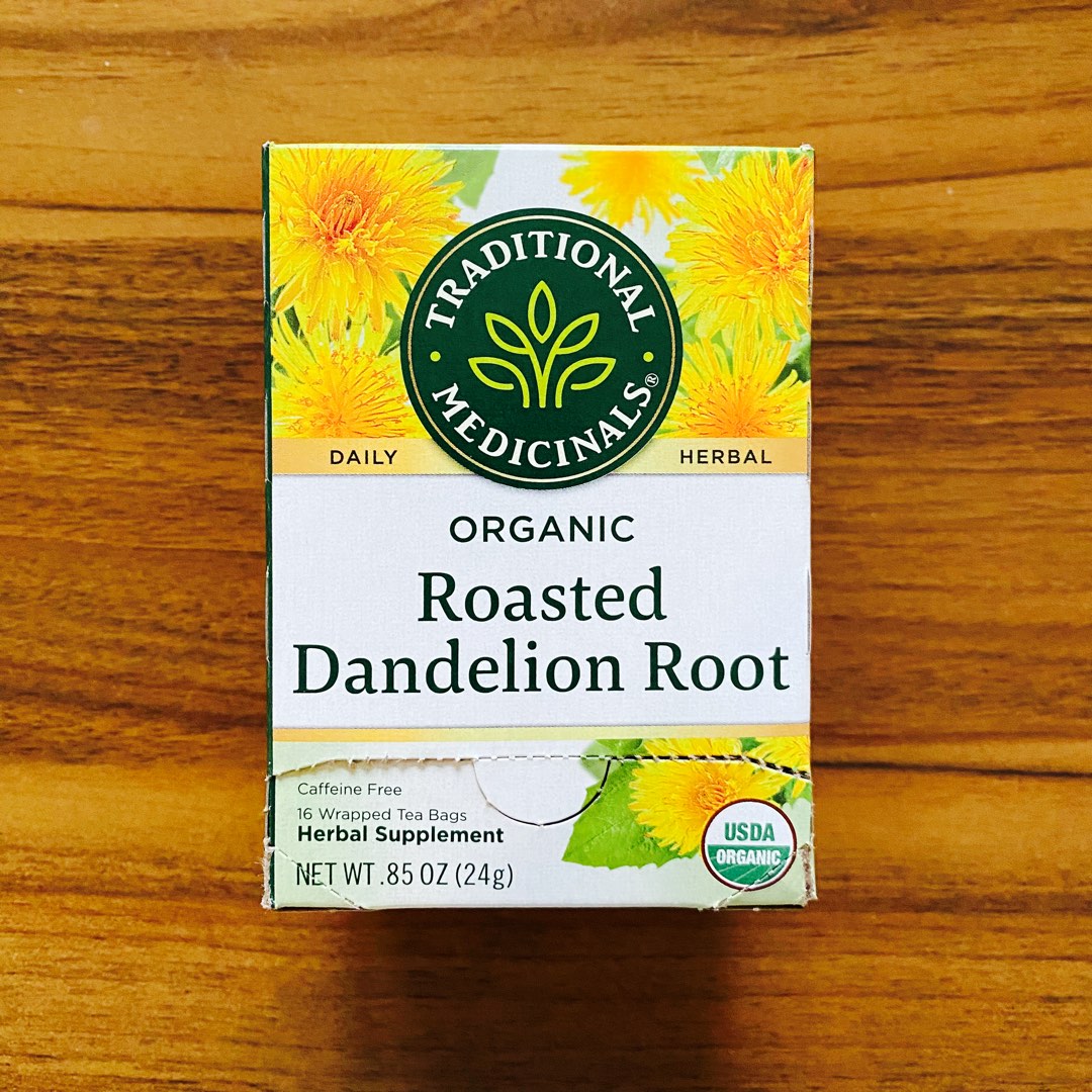 Organic Roasted Dandelion Root Tea Bag / Traditional Medicinals Herbal ...