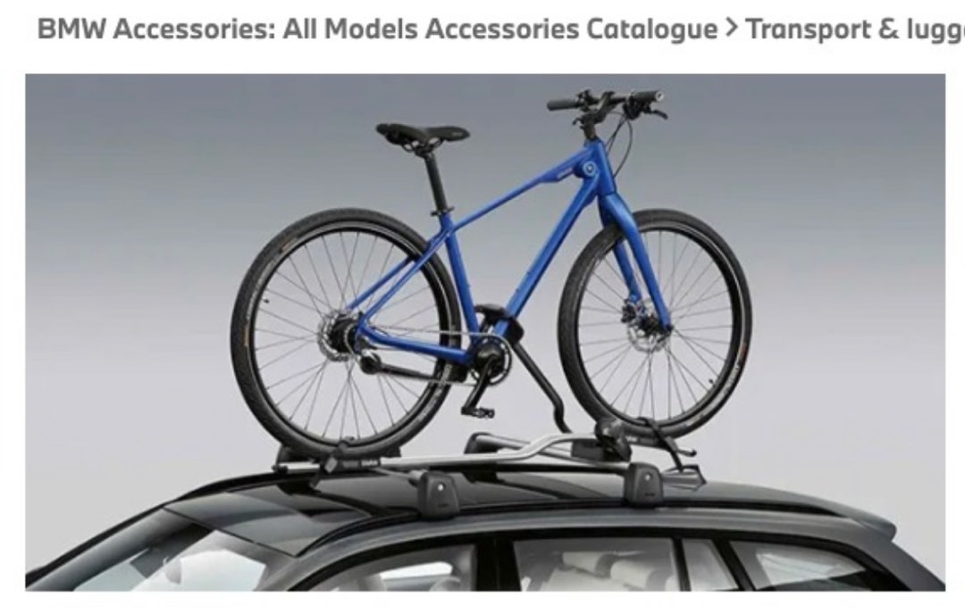 Original BMW Bicycle Roof Rack, Sports Equipment, Bicycles & Parts ...