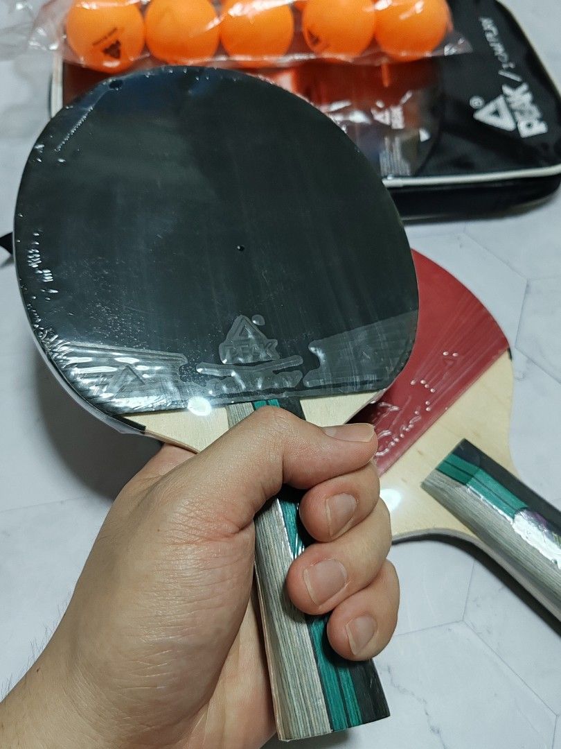 PEAK Table Tennis Bat Rackets Ping Pong Ball Racket Ball Set Table ...