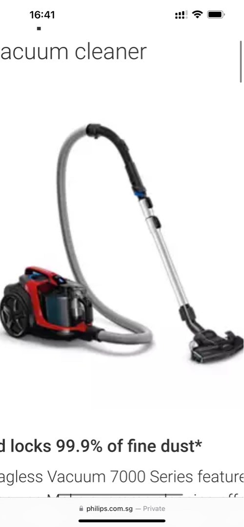 Philips 7000 series bagless vaccum cleaner, TV & Home Appliances ...