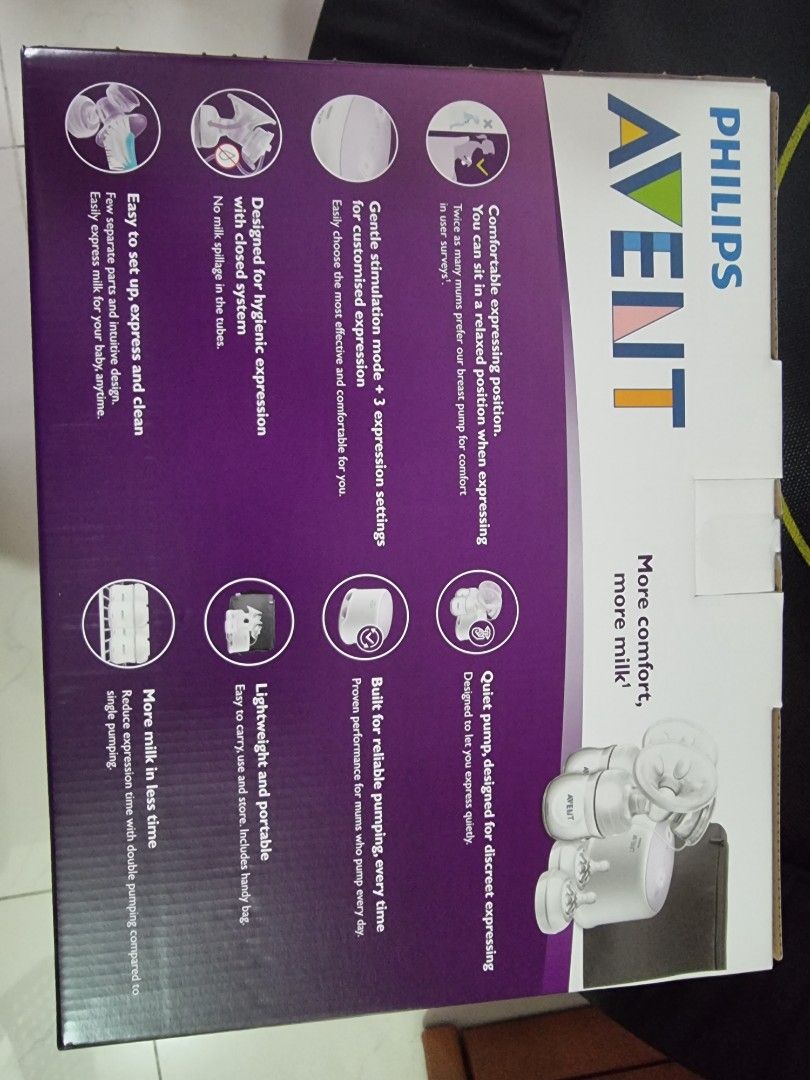 Philips advent ultra comfort milk pump, Babies & Kids, Nursing ...