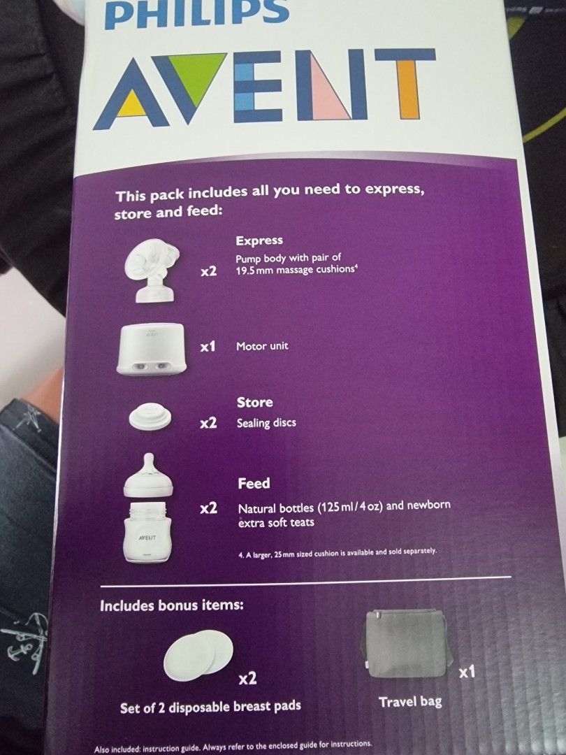 Philips advent ultra comfort milk pump, Babies & Kids, Nursing ...