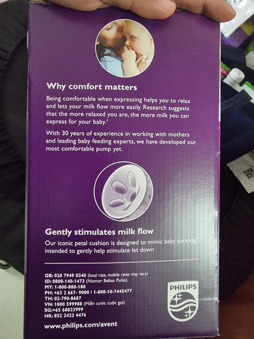 Philips advent ultra comfort milk pump, Babies & Kids, Nursing ...