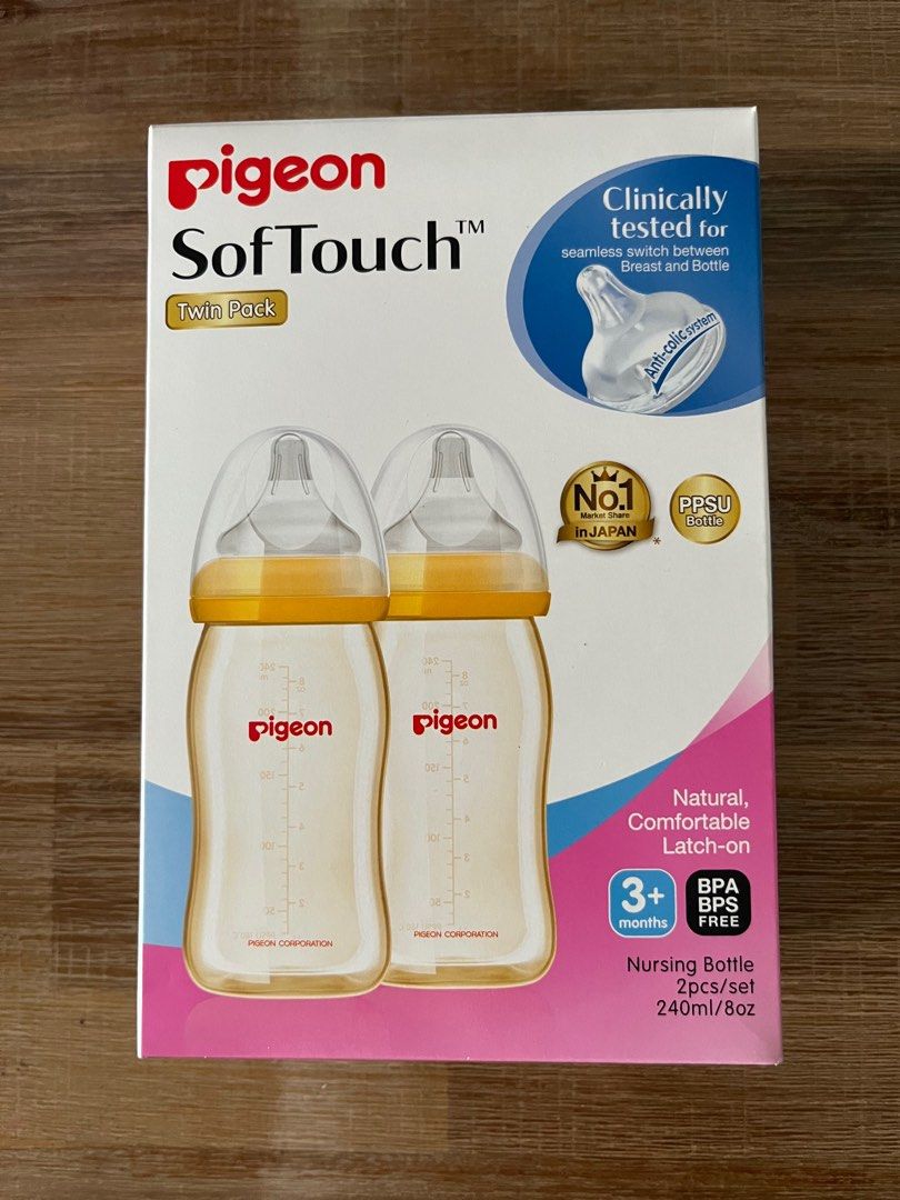 3M+ Pigeon SofTouch PPSU Bottle, Babies & Kids, Nursing & Feeding, Breastfeeding & Bottle ...