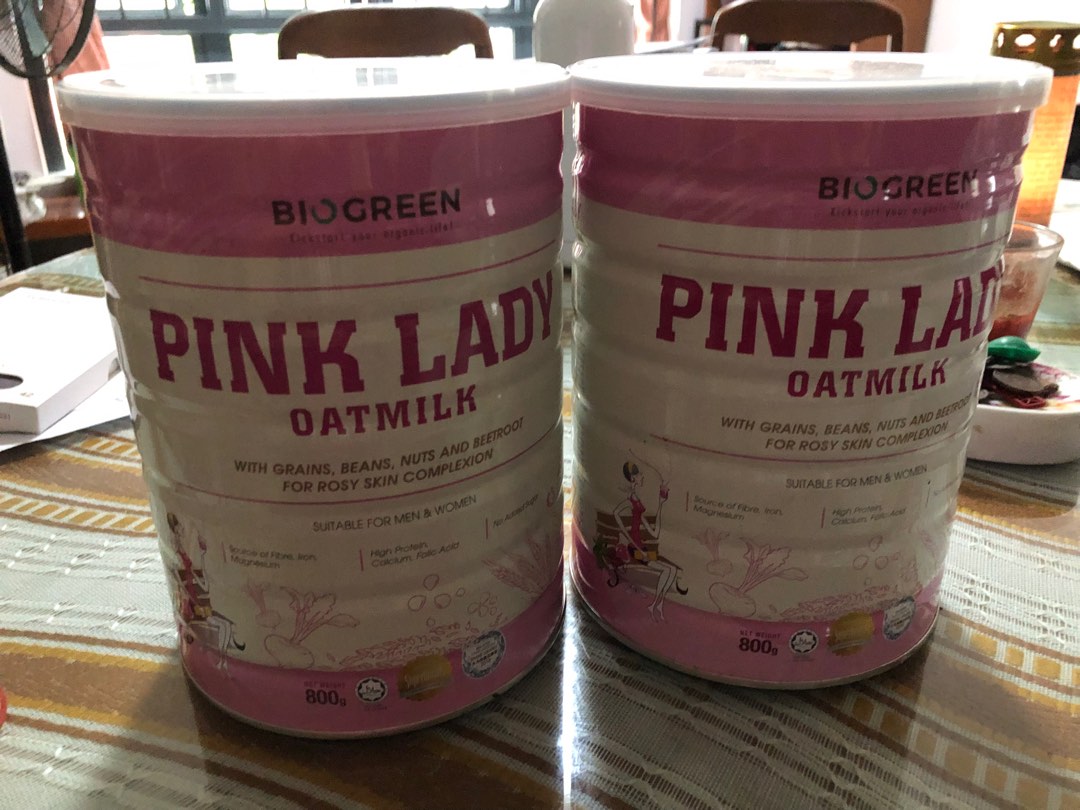 Pink Lady Oatmilk 800g x 2 tins, Health & Nutrition, Health Supplements ...