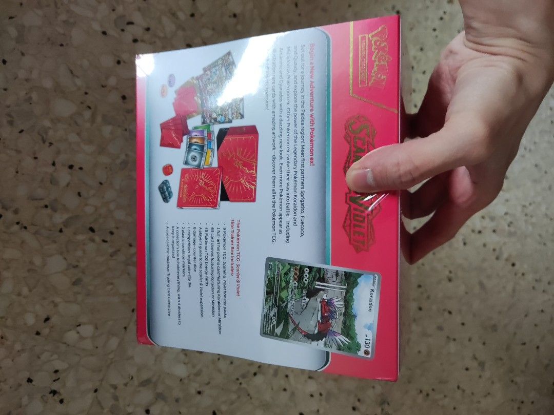 Pokemon TCG Scarlet and Violet Base Set ETB Elite Trainer Box Booster ...