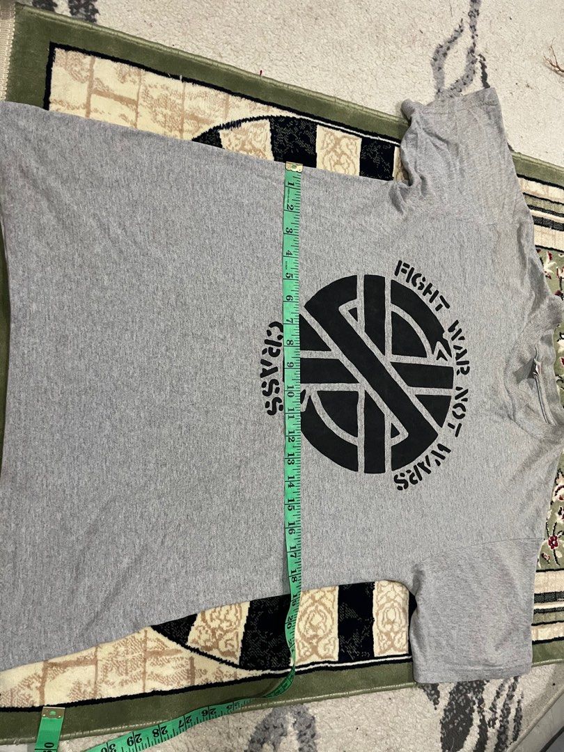 Rare vintage 90s y2k crass punk band the clash, Men's Fashion, Tops ...