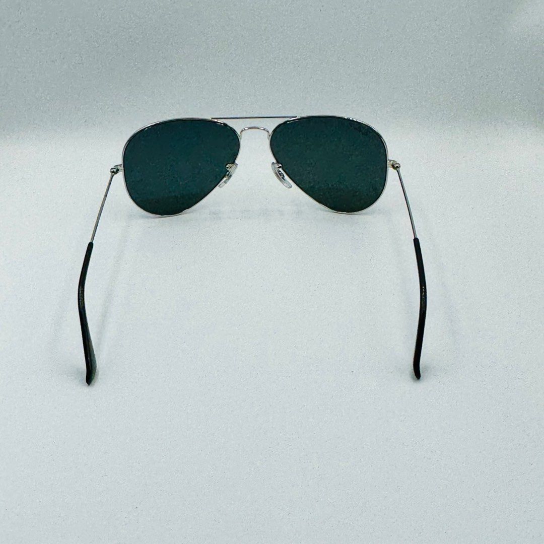 Rayban RB3025 003/59 Aviator Large Metal Silver w/ Silver Grey Mirror ...