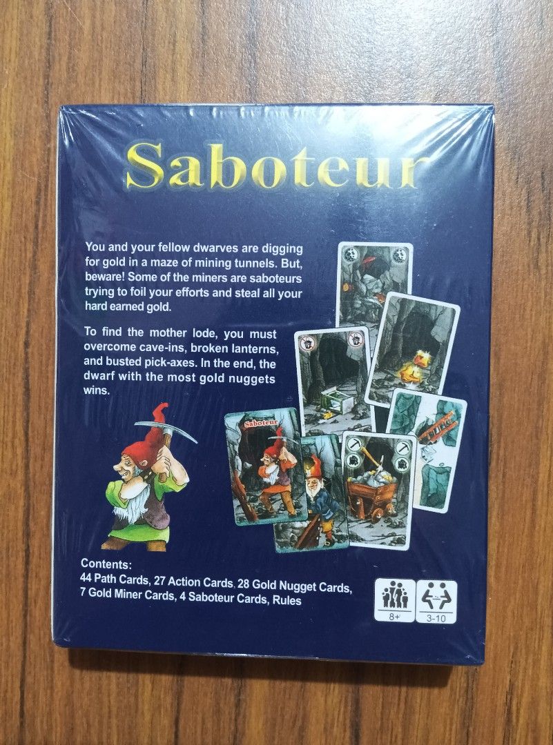 Saboteur Card Game English Version, Hobbies & Toys, Toys & Games on ...