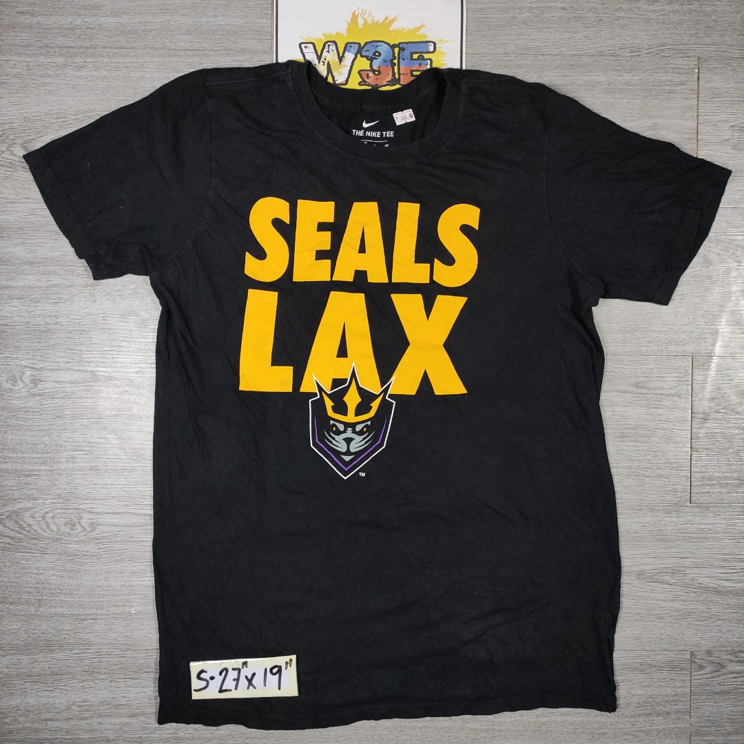 SEAL LAX SMALL BLACK YELLOW - NIKE, Men's Fashion, Tops & Sets, Tshirts ...