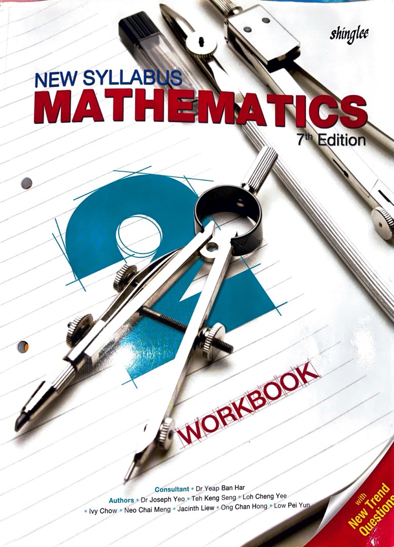 Secondary 2 New Syllabus Mathematics 7th Edition textbook and workbook ...