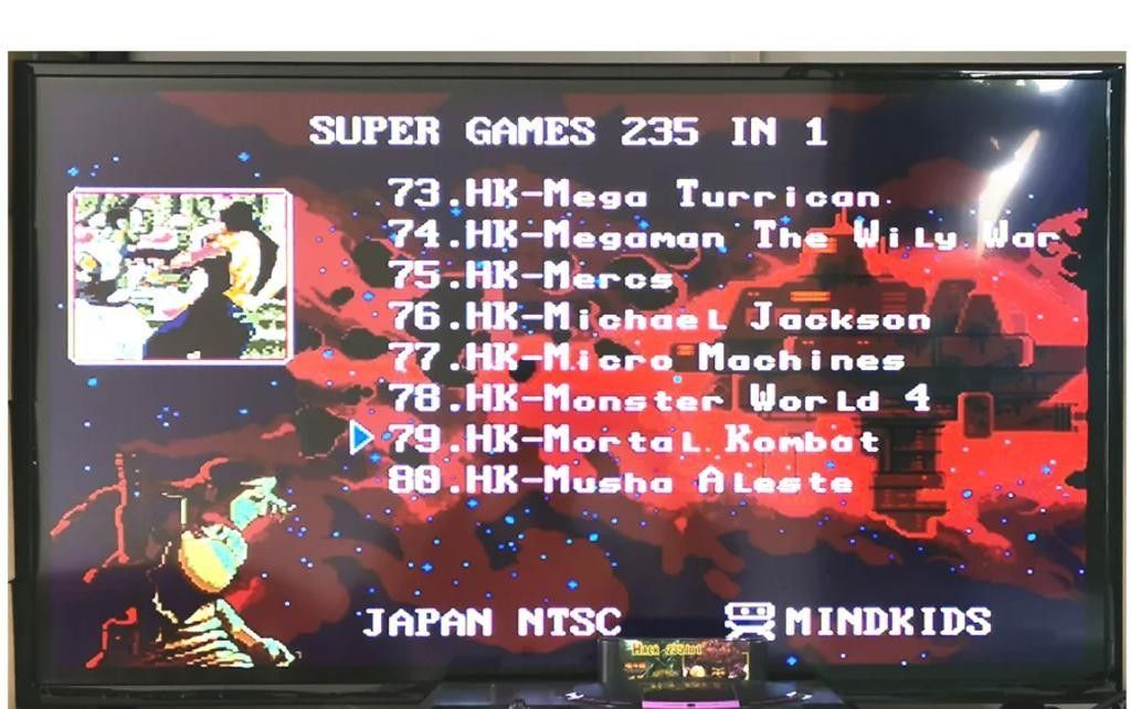 Sega Megadrive MD Game HACK ver. 235 in 1 Cartridge Mega Drive, Video ...