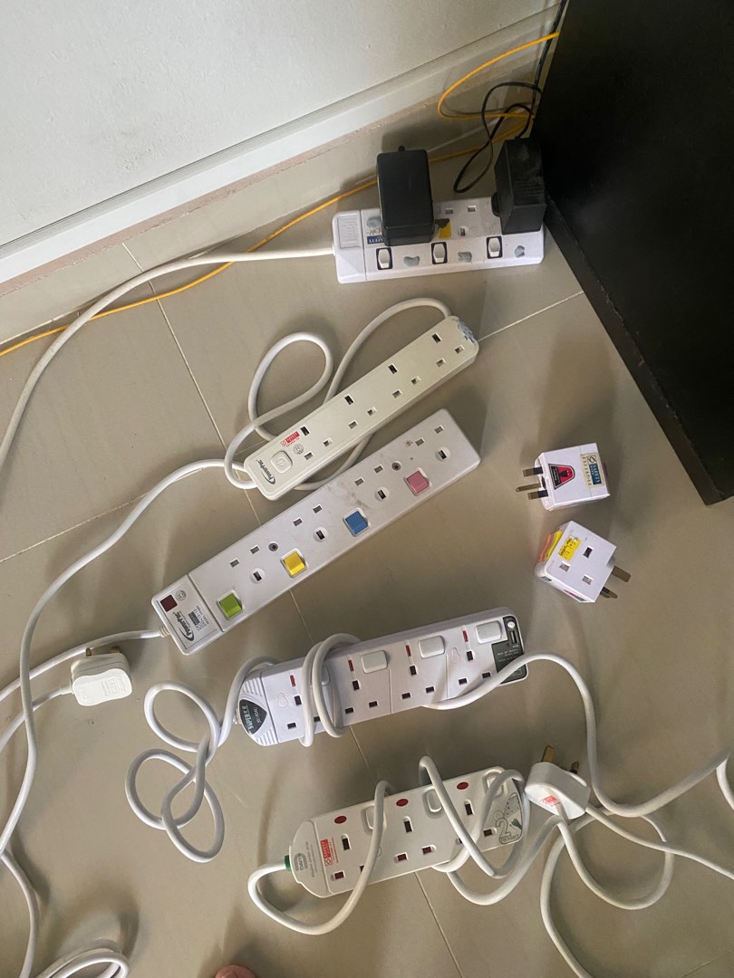 Set of electrical Extension Plug (7 items), TV & Home Appliances ...