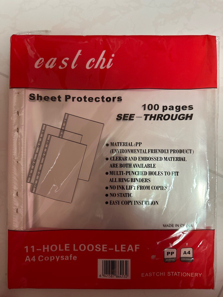 Sheet Protectors plastic, Hobbies & Toys, Stationery & Craft ...