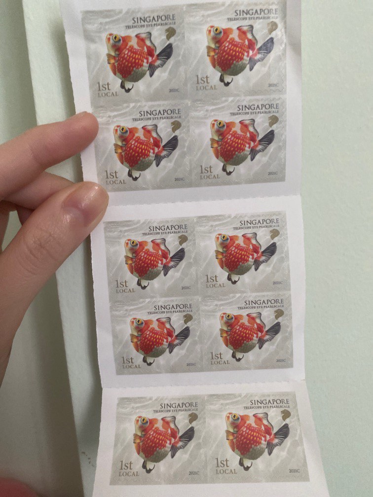 Singapore stamps - Goldfishes stamp booklet 1st local stamp, Hobbies & Toys, Memorabilia ...