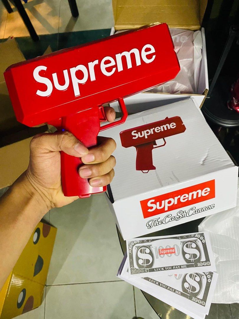Supreme Money Gun toy (Brandnew), Hobbies & Toys, Toys & Games on Carousell