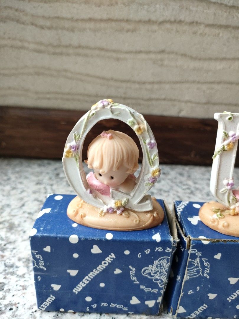 sweet memory alphabet figure angel, Furniture & Home Living, Home Decor ...