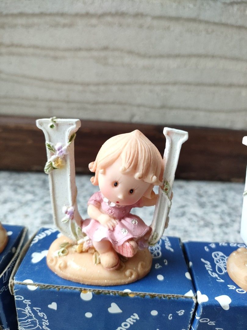 sweet memory alphabet figure angel, Furniture & Home Living, Home Decor ...
