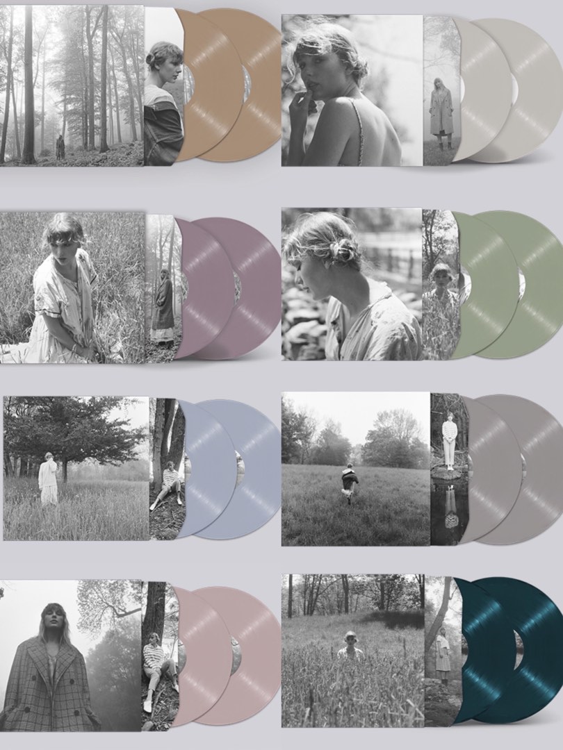 Taylor Swift Folklore Vinyl Variants, Hobbies & Toys, Music & Media ...