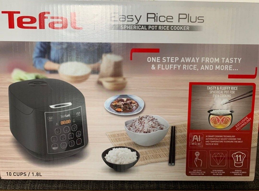 Tefal 1.8l rice cooker. Brand new seal in box. 2 years local warranty, TV & Home Appliances ...